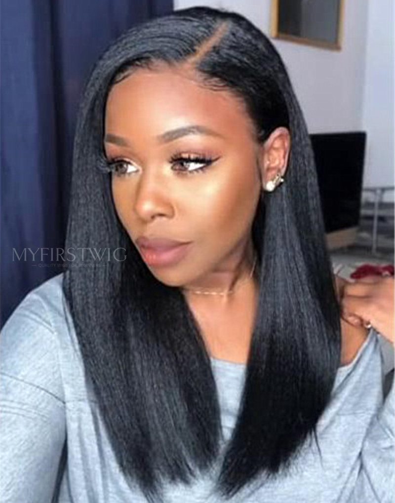 14-16 Inch Kinky Straight HD Lace Wear & Go Glueless Wig - CLK001 ...