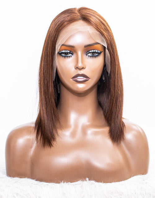 Clearance - 13x4" Lace Front Wig Indian Hair 160% Density - 12" Silky ...