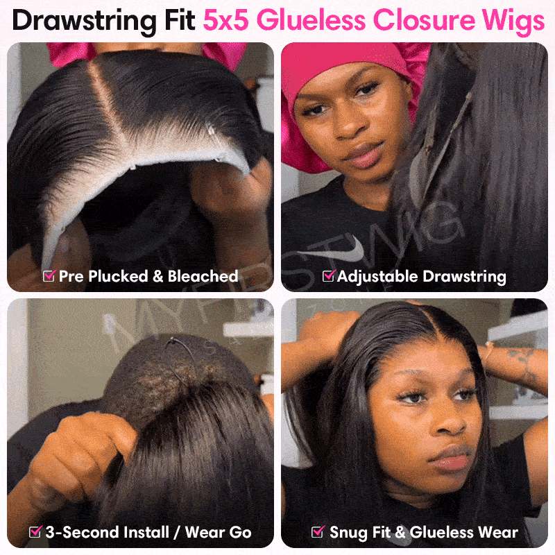 12 Inch Highlight Brown Bob Wig HD Lace Wear & Go Glueless Closure Wig ...
