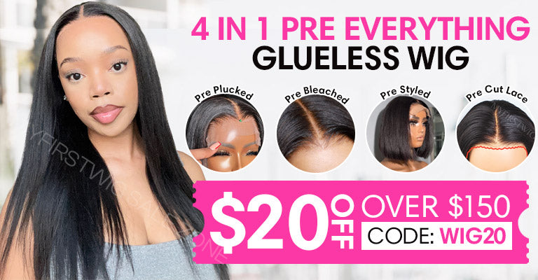 Kinky Straight HD Lace Wear & Go Glueless Wig - CLK002 – MyFirstWig Sale Zone